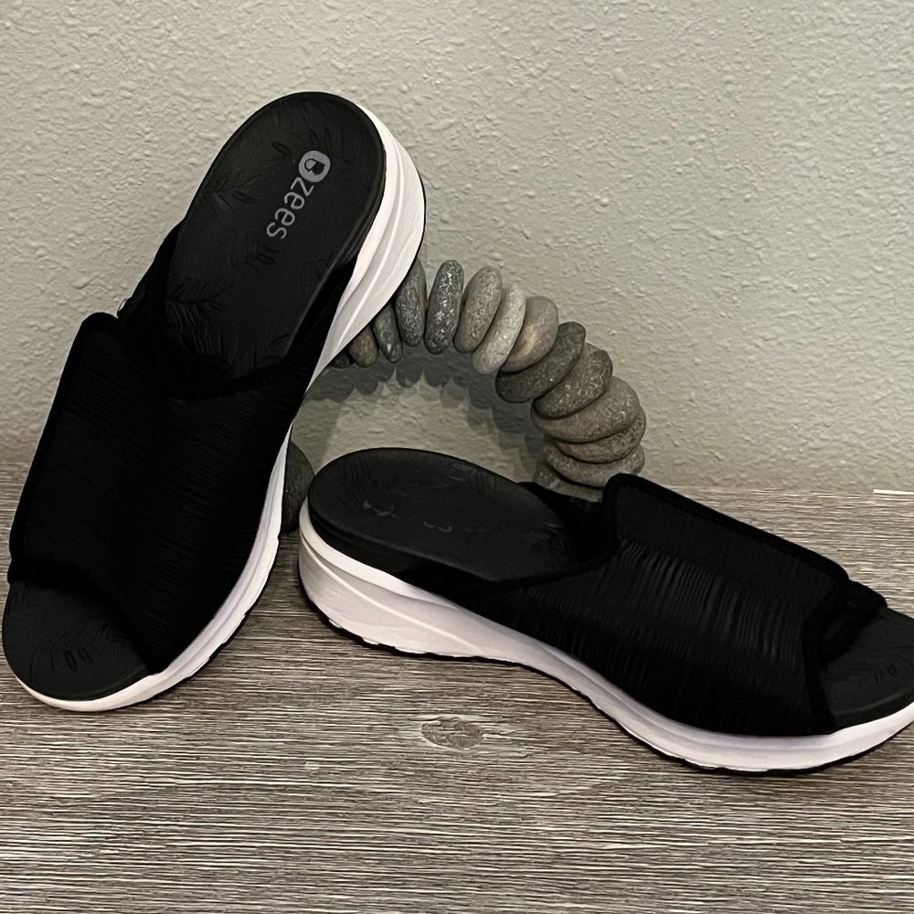 Bzees Adjustable Slide Sandal - Gem